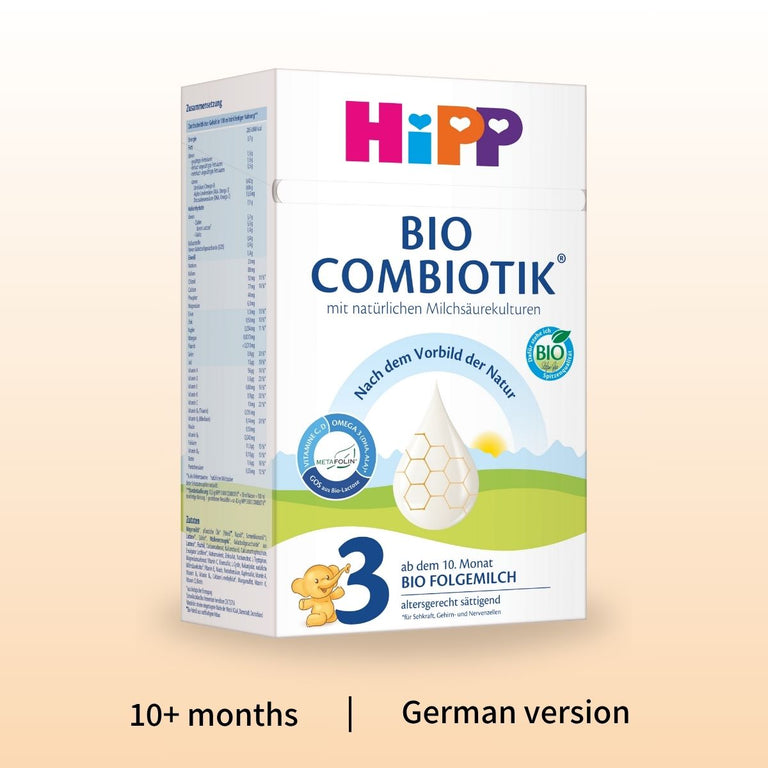 HiPP Combiotik Stage 3 – Organic Cow Milk Formula 10+ months, German V ...