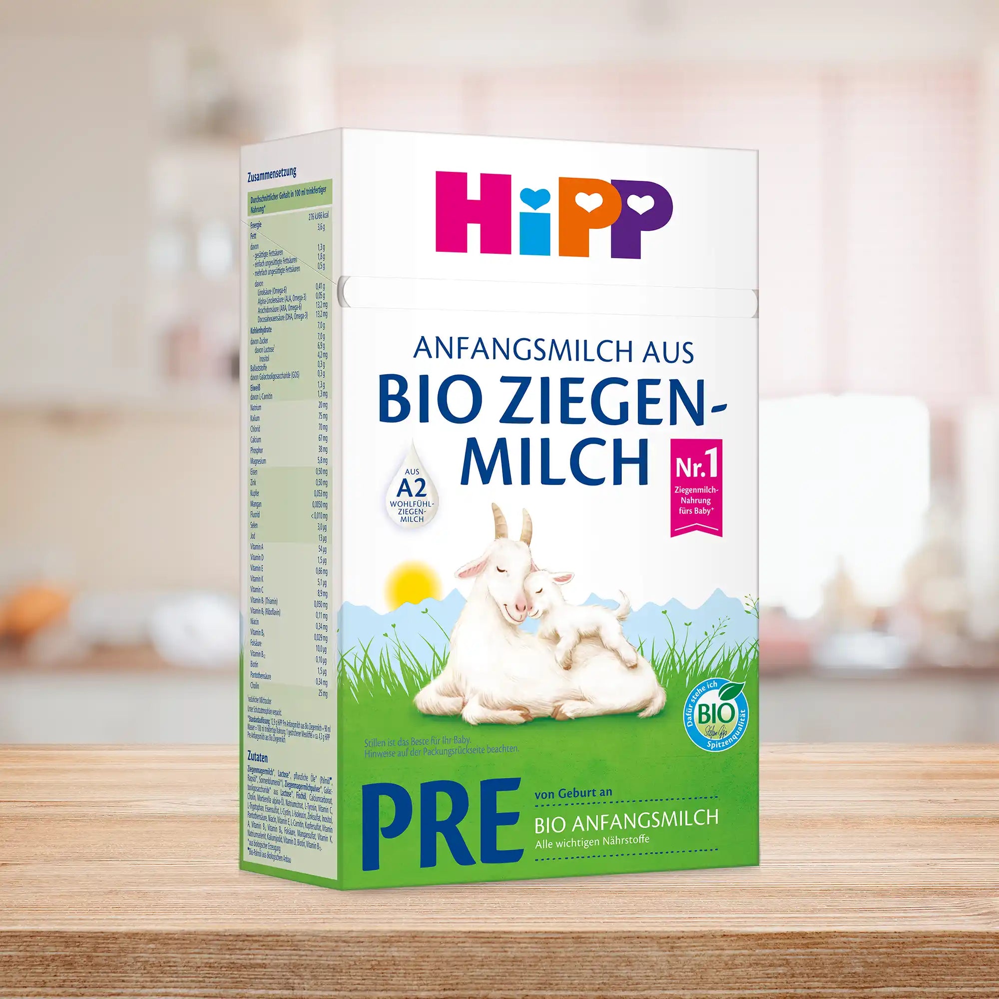 HiPP Goat PRE – Organic Goat Milk Formula 0-6 months, German Version ...